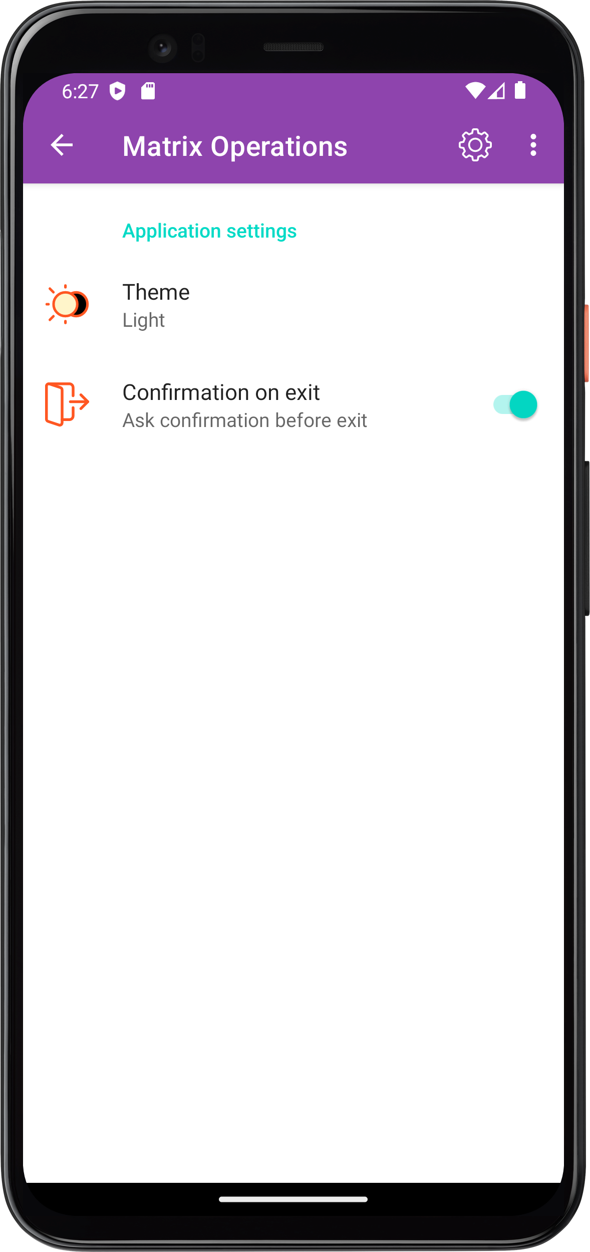 Linear algebra - Mobile apps solutions